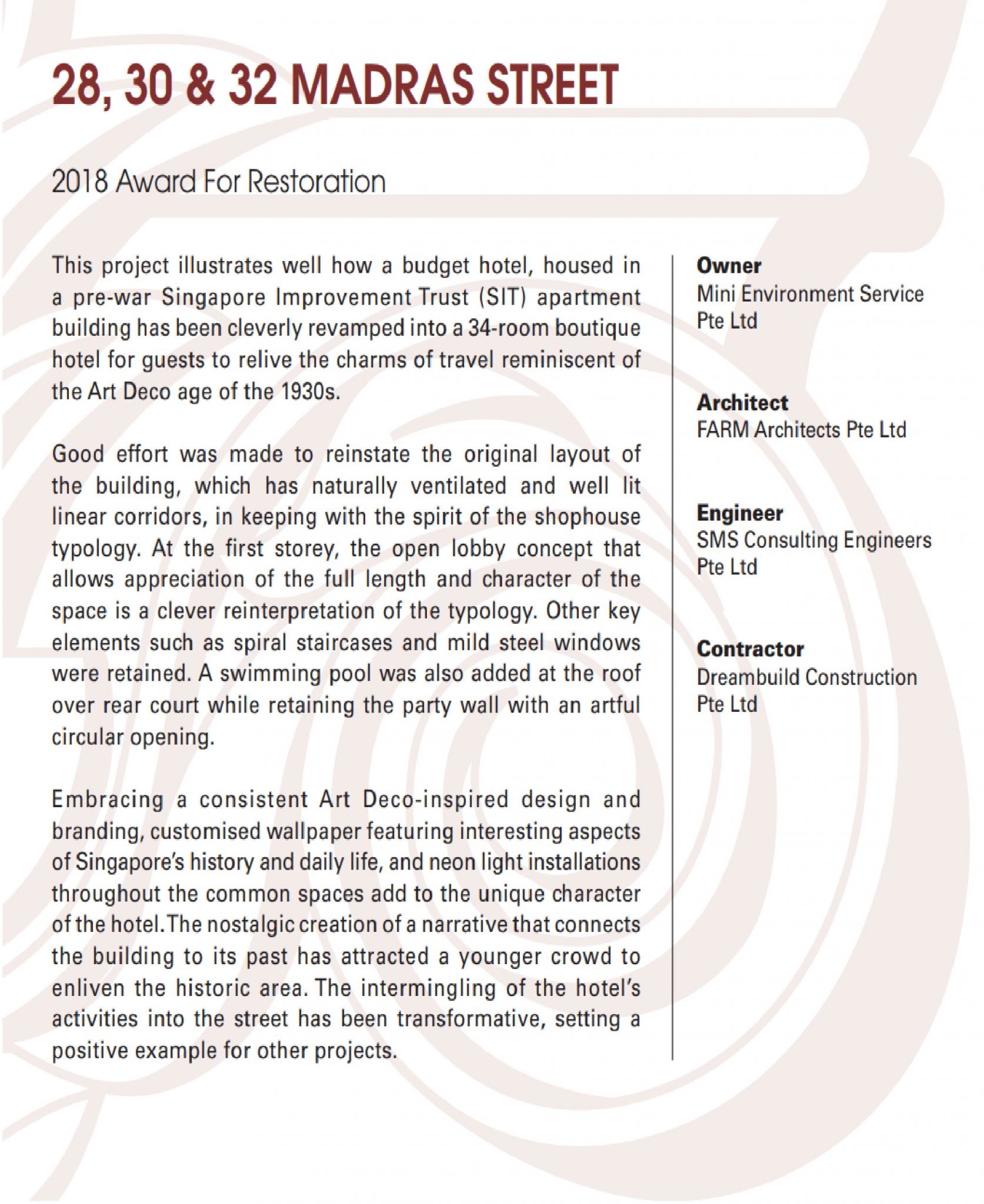 SIA & URA Awards | OHA Global